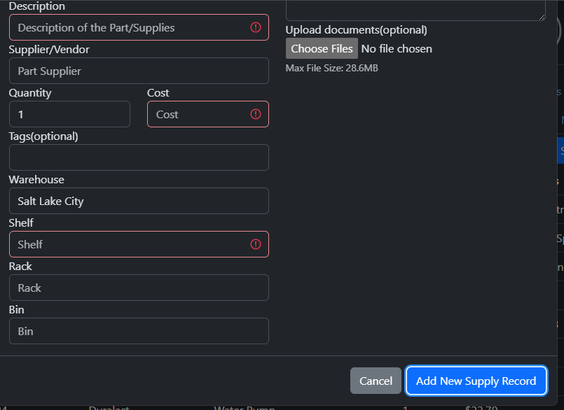 Additional Fields – LubeLogger Wiki